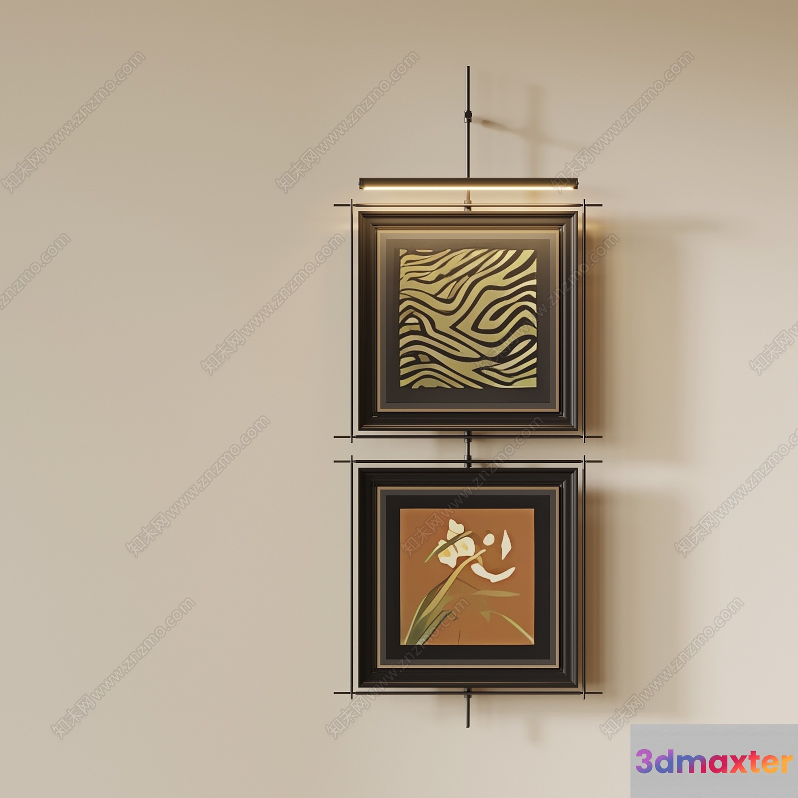 Modern Wall Art 3D Model - 18104 - VRAY Render - 3DMAXTER